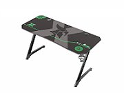 Birou gaming Serioux zRadiance, material otel carbon laminat, grosime 1 ...